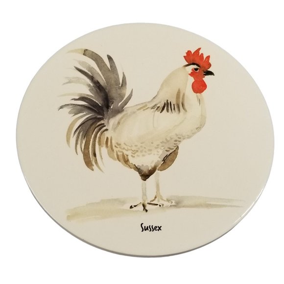 Unbranded | Accents | Tabletop Trivet Hot Pad Country Barn Rooster ...